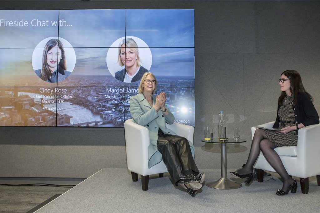 Margot James MP unveils Microsoft’s $20m venue in London - Asian Stars ...