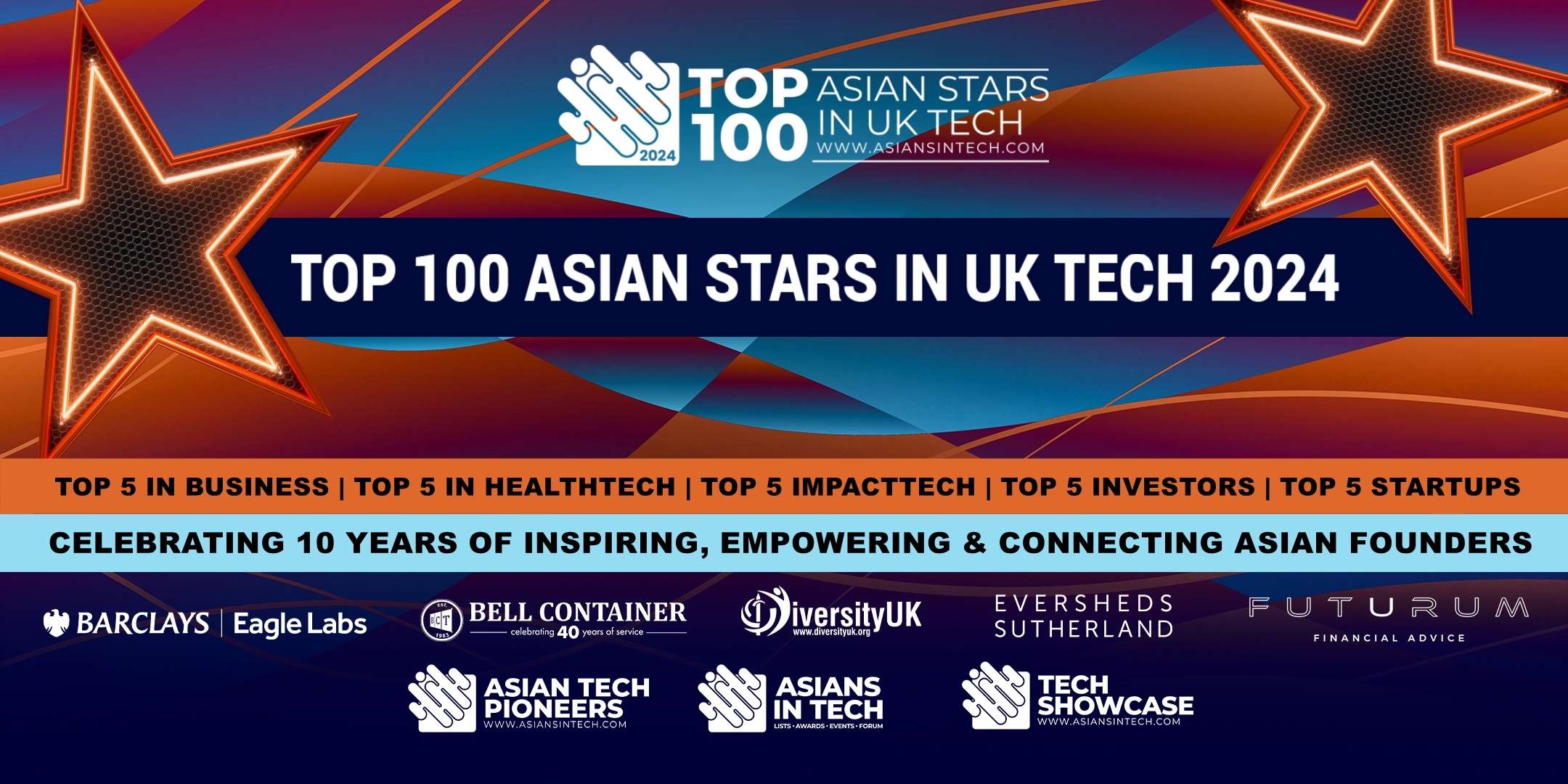 Top 100 Asian Stars in UK Tech 2024 - Asians in Tech